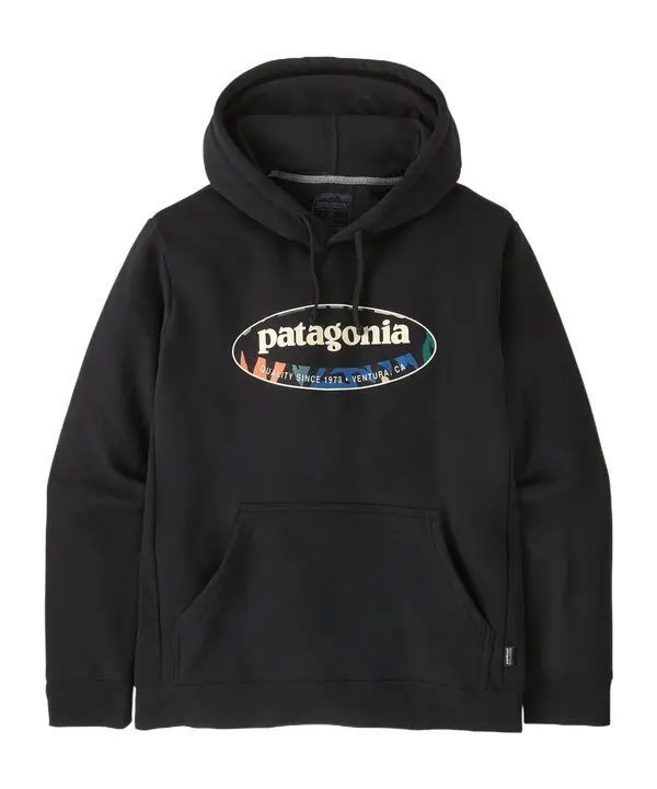 Patagonia 95 Oval Logo Hoodie - Black
