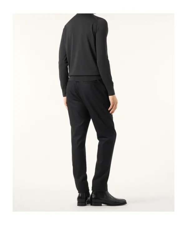 Loro Piana Long Sleeve Polo Shirt - Black