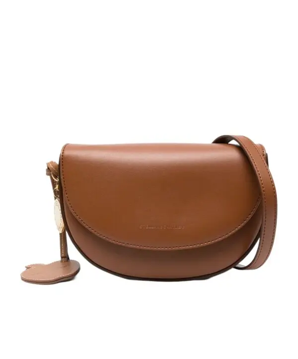 Stella McCartney Frayme Whipstitch Small Shoulder Bag - Brown