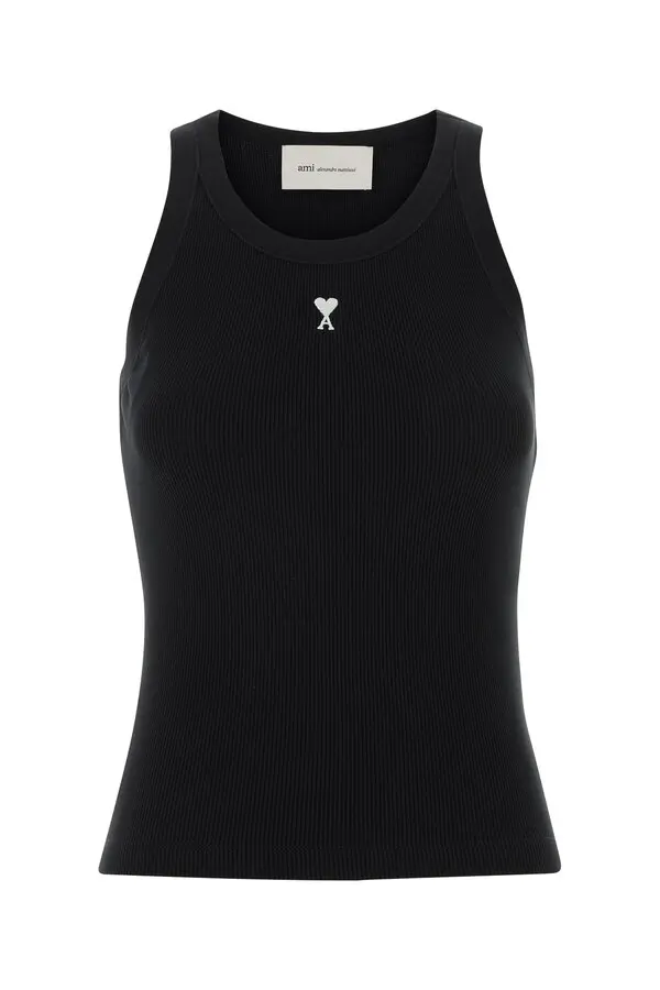 AMI Paris Stretch Cotton Tank Top