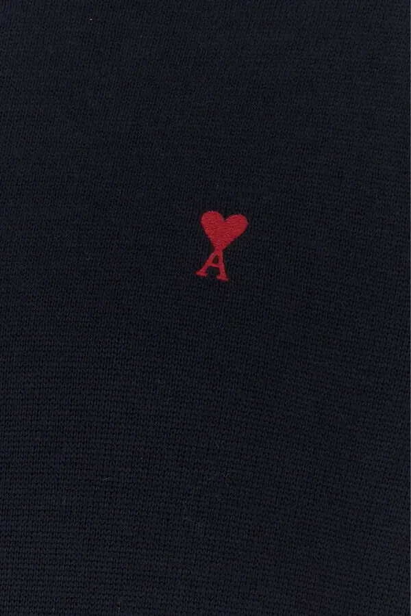 AMI Paris Navy Wool Sweater