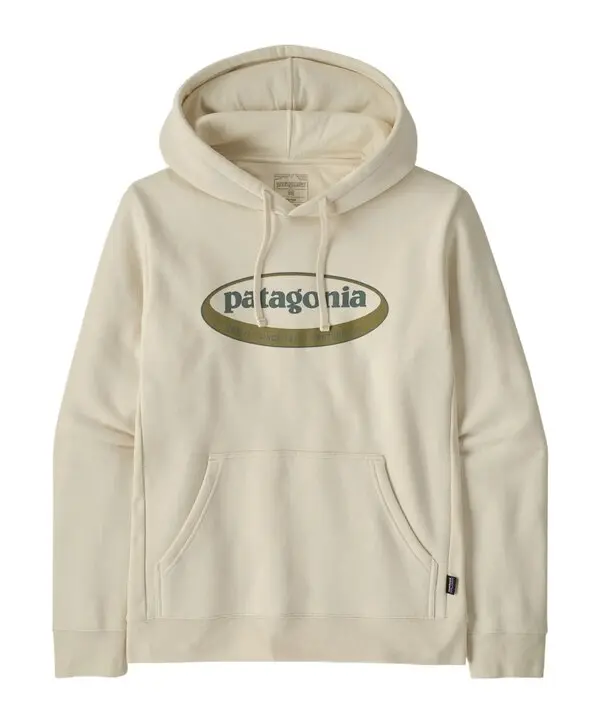 Patagonia 95 Oval Logo Pullover Hoodie - Birch White