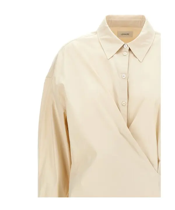 LEMAIRE Long Sleeved Midi Dress - Nude