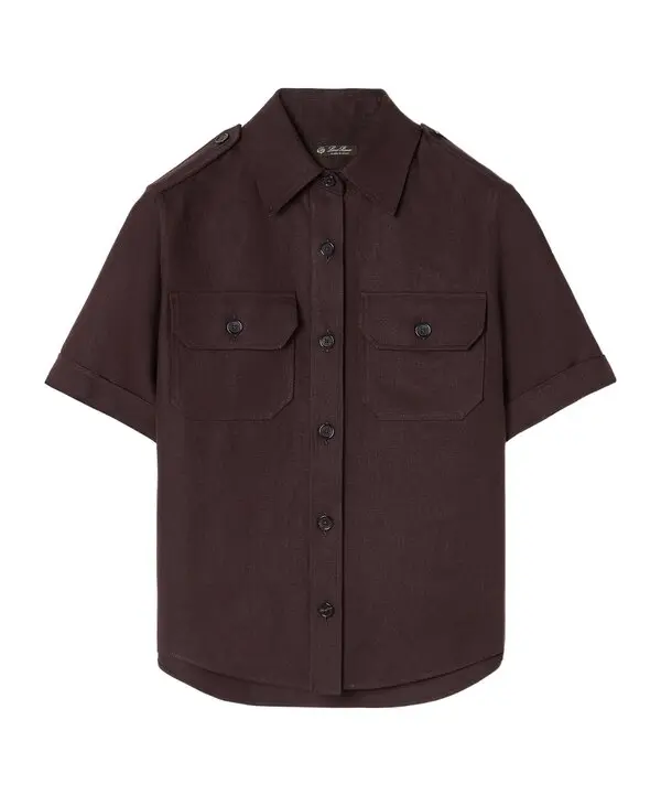 Loro Piana Annalisa Shirt - Hot Fudge