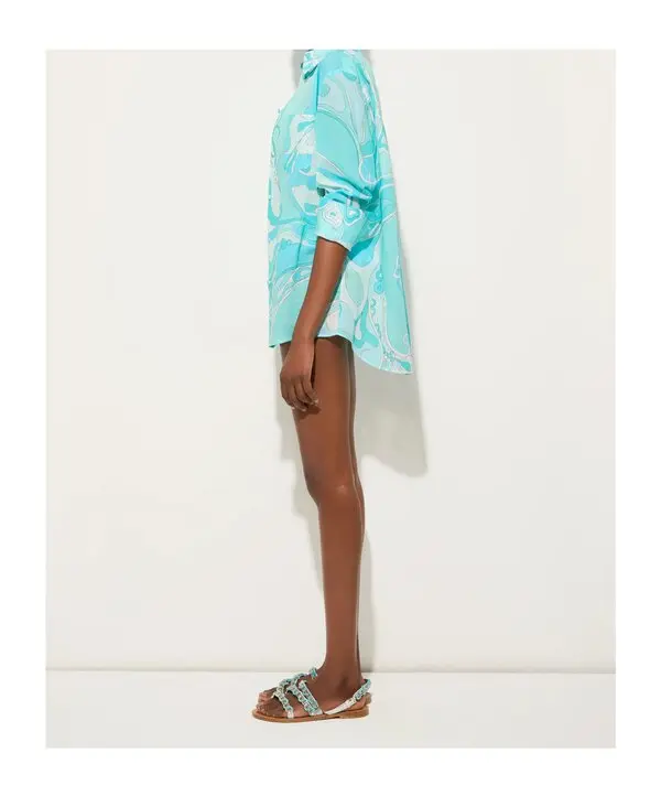 Emilio Pucci Orchidee-print Cotton Shirt