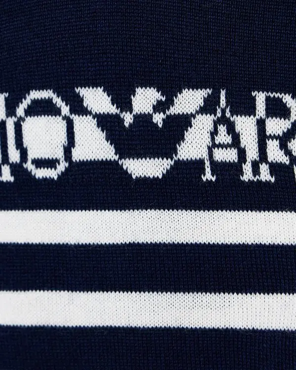 Emporio Armani Striped Hooded Top
