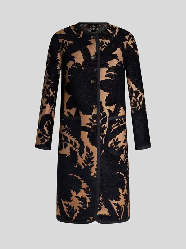 Etro Reversible Chenille Jacquard Coat