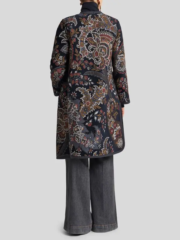 Etro Reversible Chenille Jacquard Coat