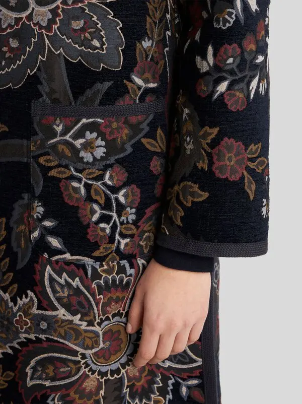 Etro Reversible Chenille Jacquard Coat