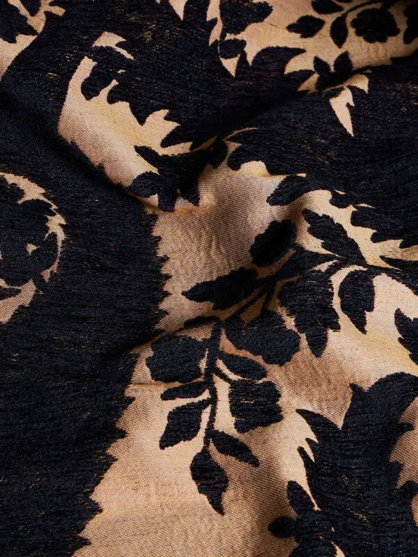 Etro Reversible Chenille Jacquard Coat - Black