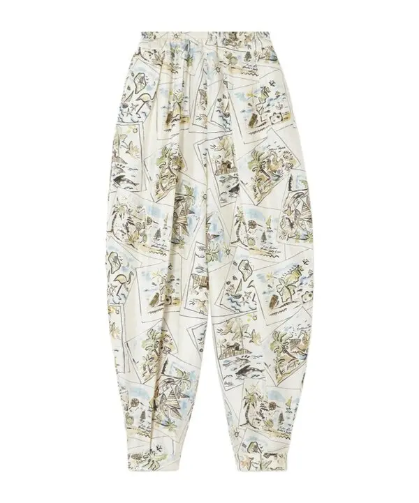Loro Piana Emon Pants - Ivory White/black