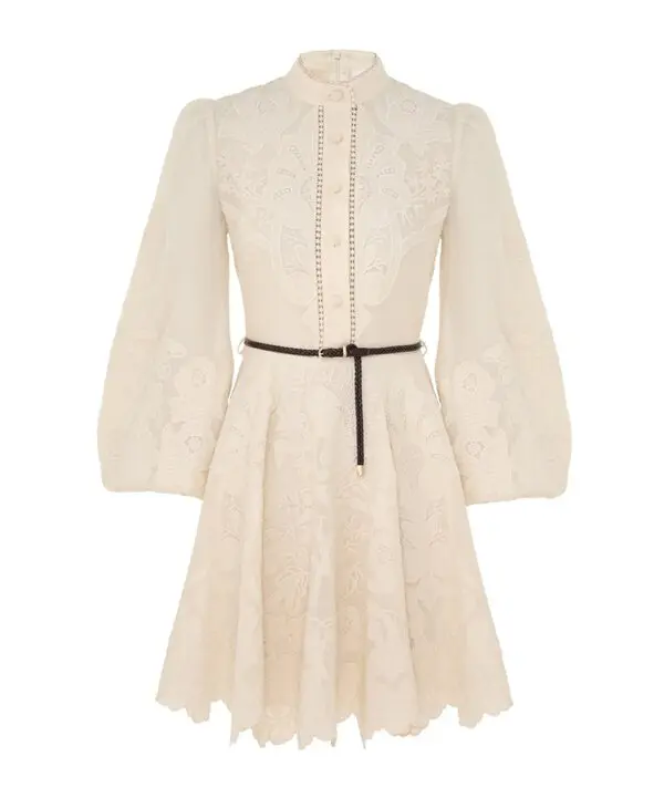 Zimmermann Ottie Embroidered Mini Dress