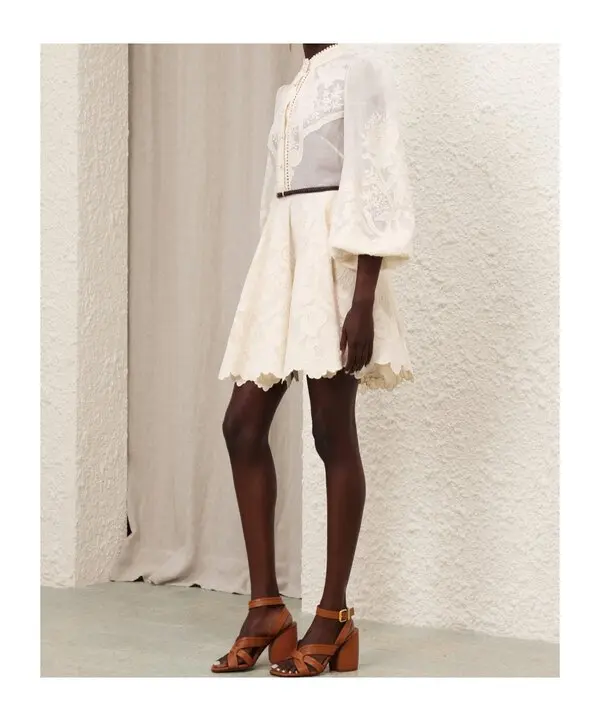 Zimmermann Ottie Embroidered Mini Dress