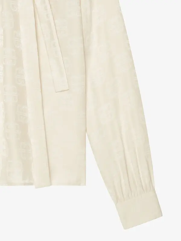 Givenchy 4g Jacquard Long-sleeved Blouse