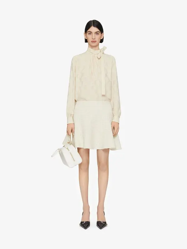 Givenchy 4g Jacquard Long-sleeved Blouse