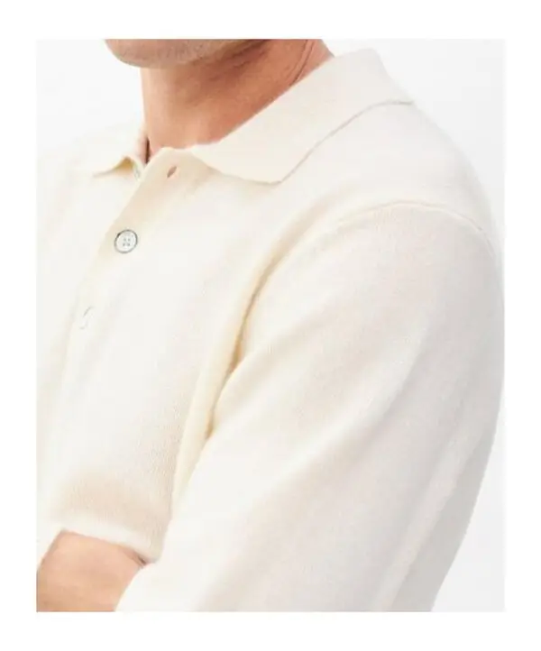 Rag & Bone Declan Cashmere Polo Sweater - Ivory