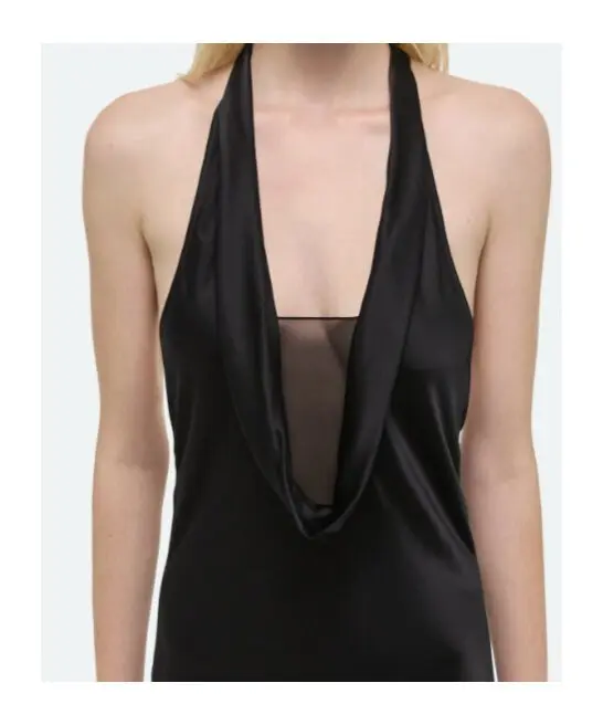 Helmut Lang Silk U-neck Dress
