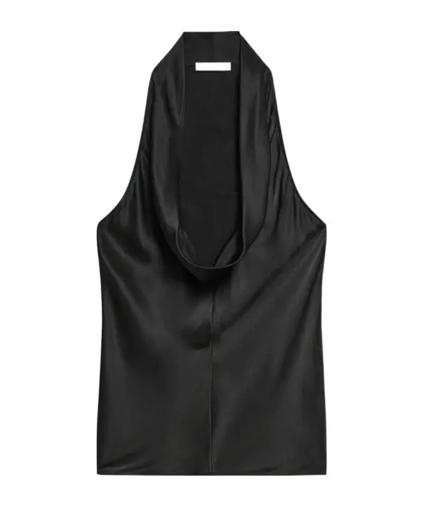 Helmut Lang Silk U-neck Top