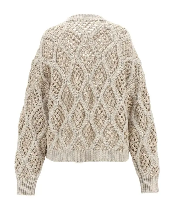 Brunello Cucinelli Sequin Embellished Knitted Jumper