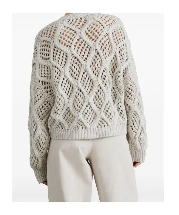 Brunello Cucinelli Sequin Embellished Knitted Jumper