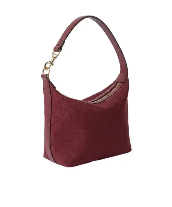 Gucci Gg Monogram Shoulder Bag - Red