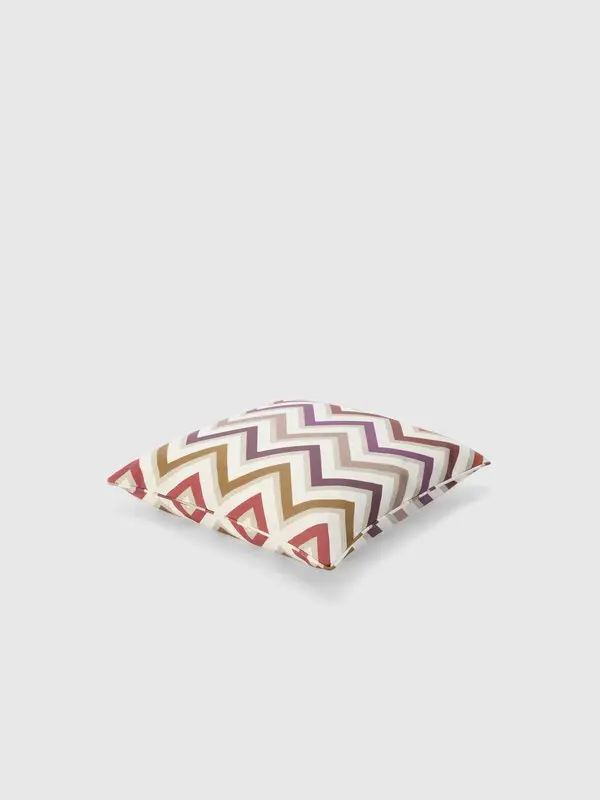 Missoni Outdoor Cushion Watamu 45x45 Cm In Technical Fabric Zig Zag - Red
