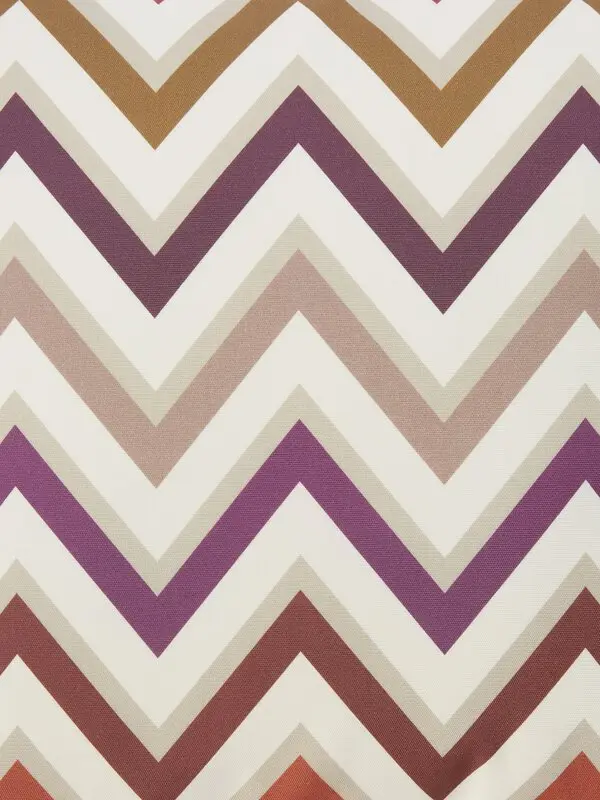 Missoni Outdoor Cushion Watamu 45x45 Cm In Technical Fabric Zig Zag - Red