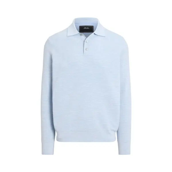 Ralph Lauren Striped Performance Polo-collar Sweater