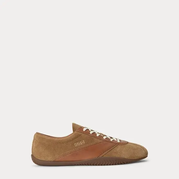 Ralph Lauren Rl Racer Vector Suede Sneaker