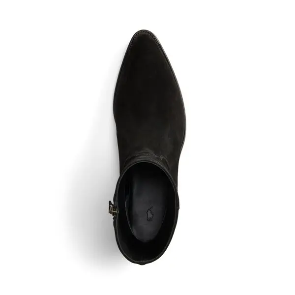 Ralph Lauren Calfskin Suede Western Boot