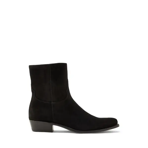 Ralph Lauren Calfskin Suede Western Boot