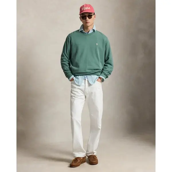 Ralph Lauren Loopback Cotton Crewneck Sweatshirt - Greenscape