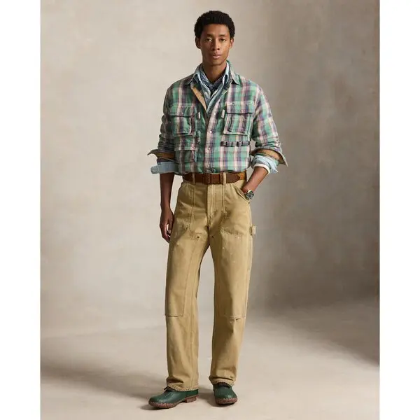 Ralph Lauren Classic Fit Plaid Brushed Flannel Shirt