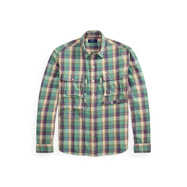 Ralph Lauren Classic Fit Plaid Brushed Flannel Shirt