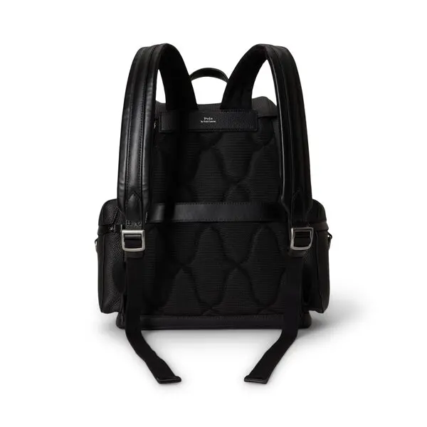 Ralph Lauren Polo Id Pebbled Leather Backpack