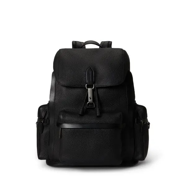 Ralph Lauren Polo Id Pebbled Leather Backpack