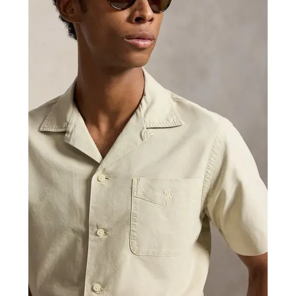 Ralph Lauren Classic Fit Garment-dyed Oxford Shirt - Classic Stone