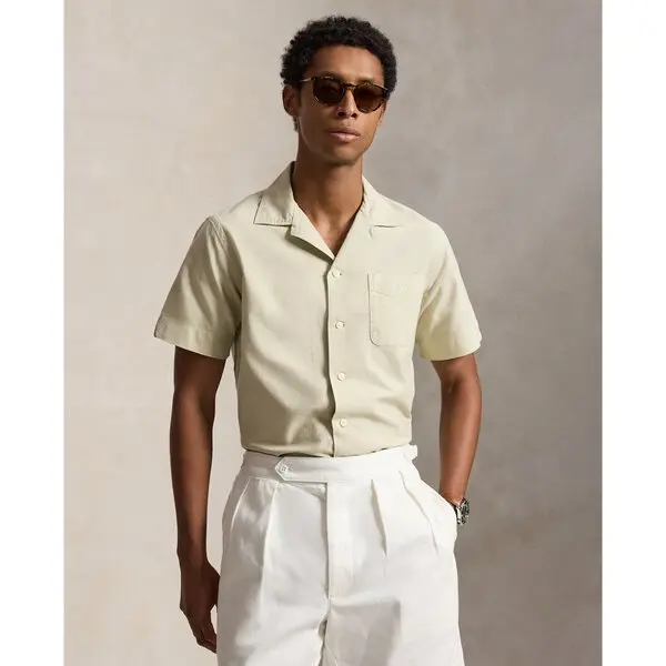 Ralph Lauren Classic Fit Garment-dyed Oxford Shirt - Classic Stone