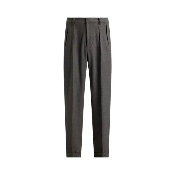 Ralph Lauren Suffield Relaxed Fit Flannel Wool-blend Pants - Medium Grey