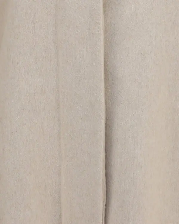 Alaïa Asymmetric Double Face Cashmere Coat - Beige