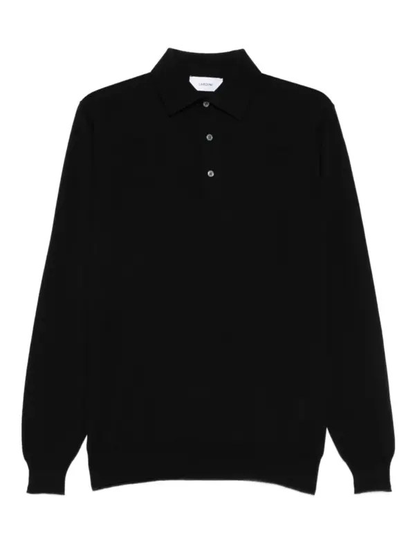 LARDINI Long-sleeved Wool Polo