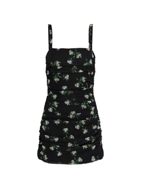 Dolce & Gabbana Floral Print Ruffle Dress