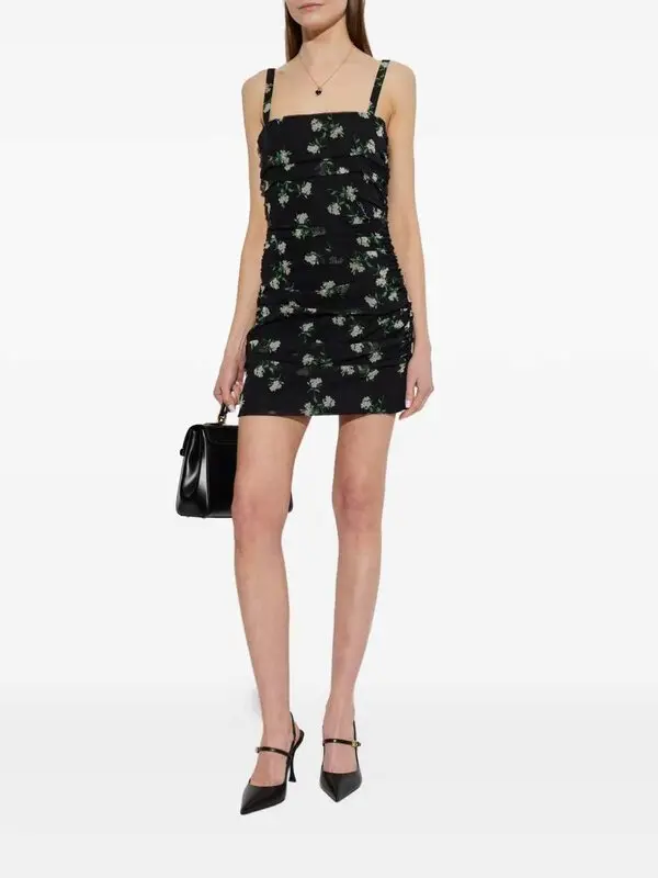 Dolce & Gabbana Floral Print Ruffle Dress