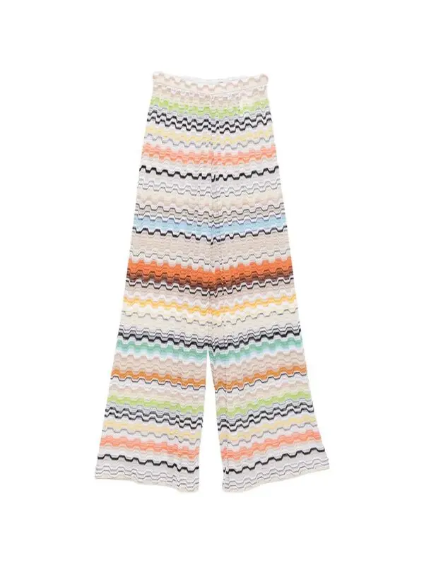 Missoni Zigzag Knit Palazzo Pants - Multi
