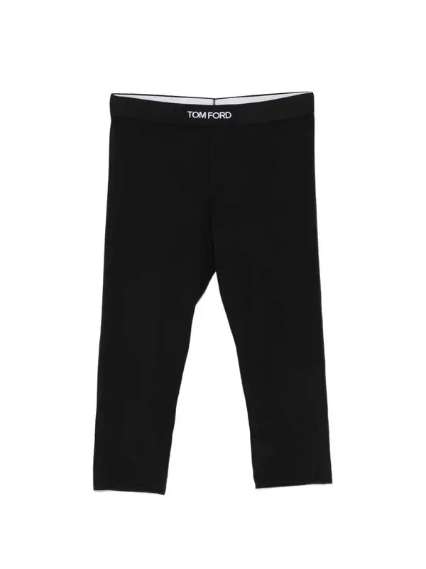 TOM FORD Logo-waistband Trousers