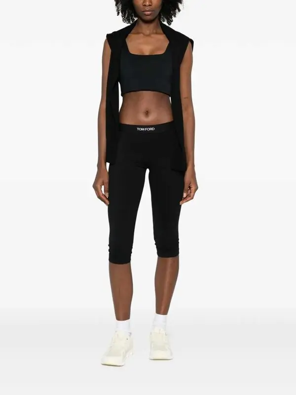 TOM FORD Logo-waistband Trousers