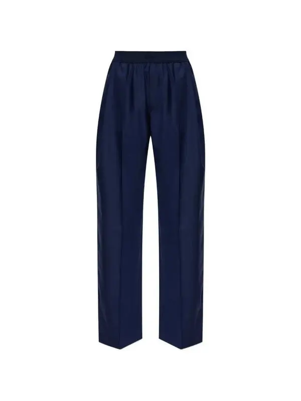 Kenzo Wool Trousers With Embroidered Logo