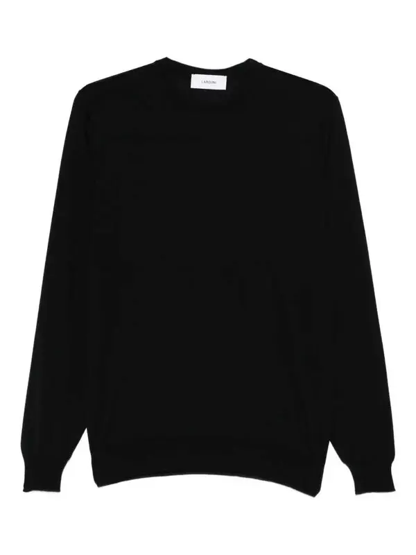 LARDINI Wool Turtleneck Sweater - Black