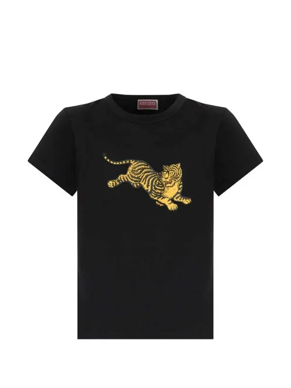 Kenzo Tiger-print T-shirt - Black
