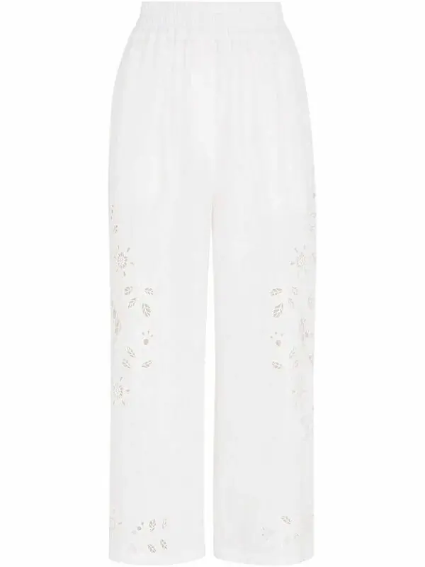 Dolce & Gabbana Embroidered Linen Shorts